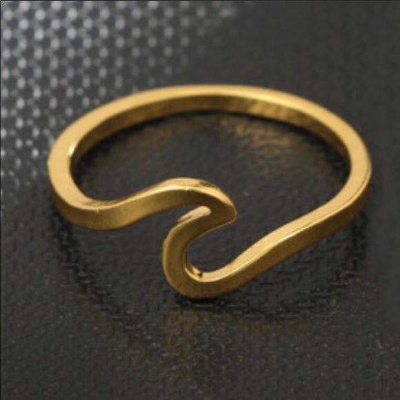 Jewelry | Gold Ocean Wave Ring | Poshmark